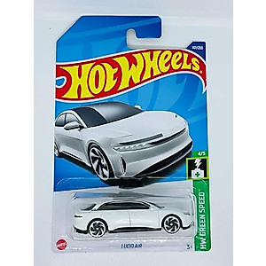 Hot Wheels 2022 - Lucid AIR - White - HW Green Speed 4/5 - 147/250