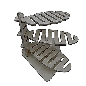 Reptabox Creations Spiral Bearded Dragon Wood Lounge - Perfect Climbing & Basking Perch for Bearded Dragons Uromastyx and Gecko | Ideal Bearded Dragon Tank Accessory (15" x 13" 11")