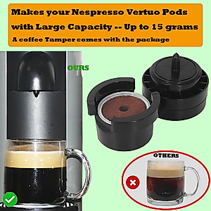 Reusable Vertuo Pods Tool Kit + 100 PCS Aluminum Foil Stickers for Refilling Nespresso Vertuo Pods 60mm in Diameter (Matte Black 2024 Deluxe Version, Tool Kit + 100 PCS Foil Stickers 60mm in Dia.)