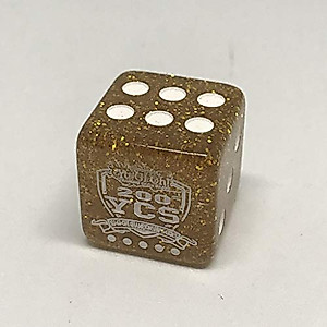 Championship Series Dice Game Set Replica - Divine & YCS Logo Engraved Dice Set of 2 for TCG