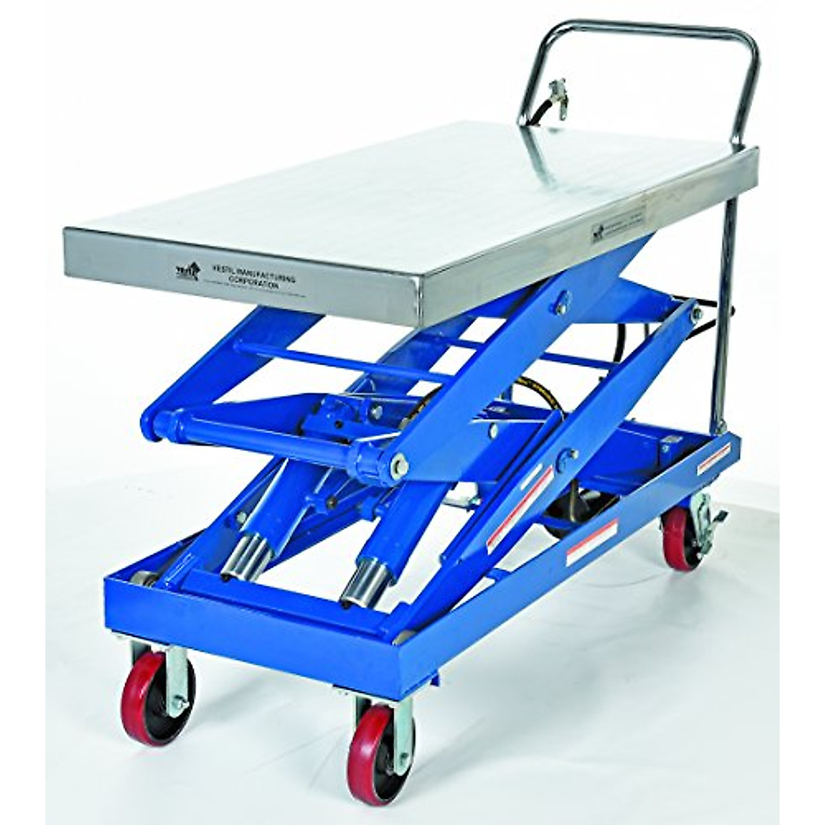 Vestil AIR-1500-D Carbon Steel Air Cart 1500 Lb. Capacity Silver
