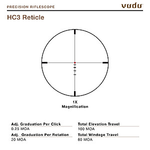 EOTech VUDU 1-8X24MM SFP HC3 BDC IR