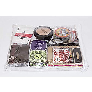 Clear Vinyl Zippered Storage Bags 9 x 11 x 1 Inch 10-Pack