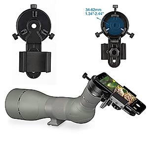 Celticbird Newest Smartphone Scope Adapter- Phone Mount Working with Spotting Scopes& Binoculars& Monocular& Telescope& Microscope