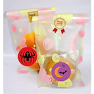 2022 New Halloween Stickers Halloween Stickers 1.5 inch Round Seal Label Pumpkin Bat Spider Stickers for Halloween Party Decoration 8 Designs 504 pcs