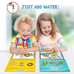 HahaGift Toys for 1 2 3 Year Old Boys Girls Gift, Magic Water Drawing Book Dinosaur Toys for Kids 3-5, Educational Learning Toys for Toddlers 1-3, Best Birthday Gifts for 3 2 1 Year Old Kids !