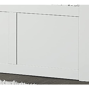 Hillsdale Furniture Hillsdale Charlie Captains Bed With One Storage Unit, Twin, White