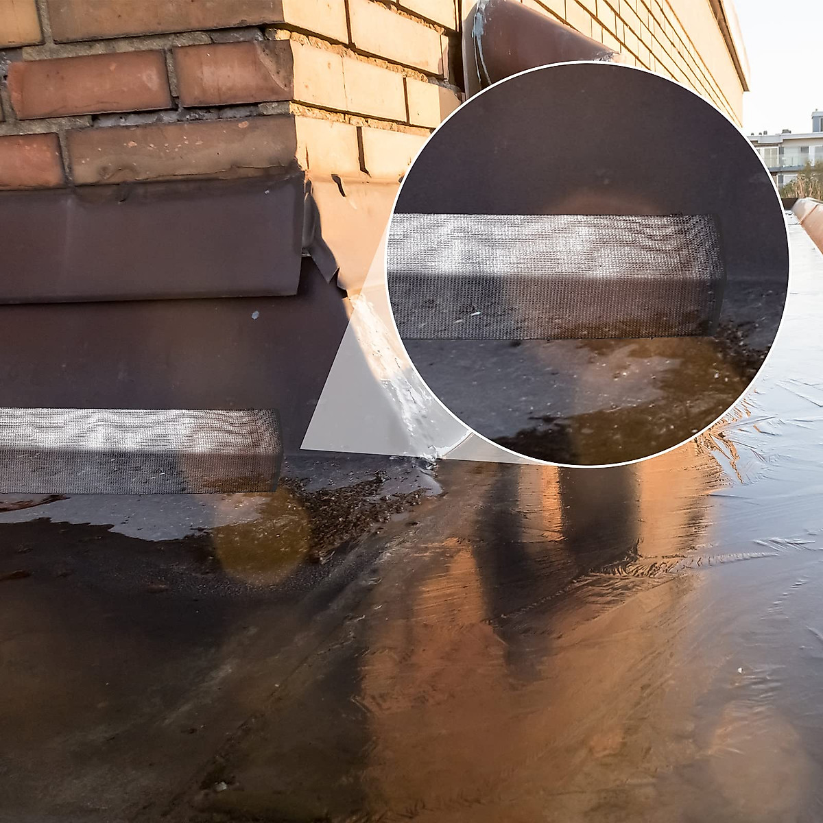 Tondiamo 4 Inch x 98 Foot Textile Fiberglass Waterproofing Roof Tape Anti Fracture Membrane Fabric Sheet Reinforcing Mesh Fabric Liquid Drywall Tape Waterproofing Membrane for Shower Walls and Tiles