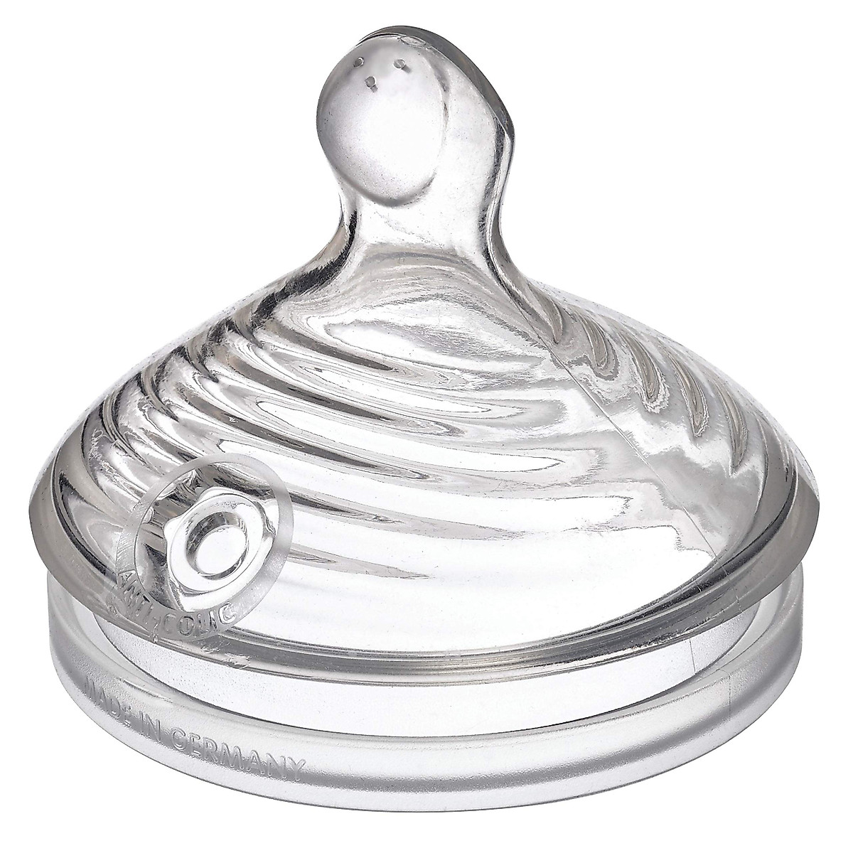 NUK Simply Natural Slow Flow Baby Bottle Nipples, 2 Pack