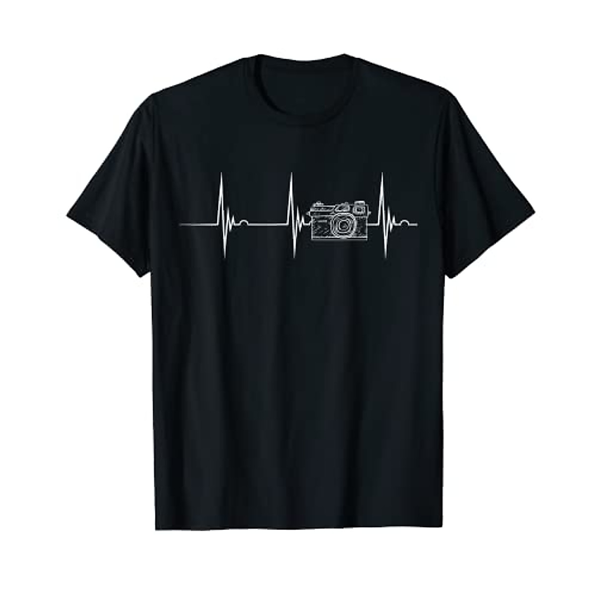 Photographer Camera Heartbeat EKG Pulse Photography Lover T-Shirt