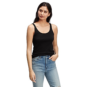 GAP Womens Favorite Tank Top Cami Shirt, True Black V2 2, Large US