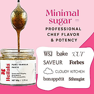 HEILALA - Pure Vanilla Bean Paste - Hand-Selected & Ethically Sourced Bourbon Vanilla - Gluten Free - 65g