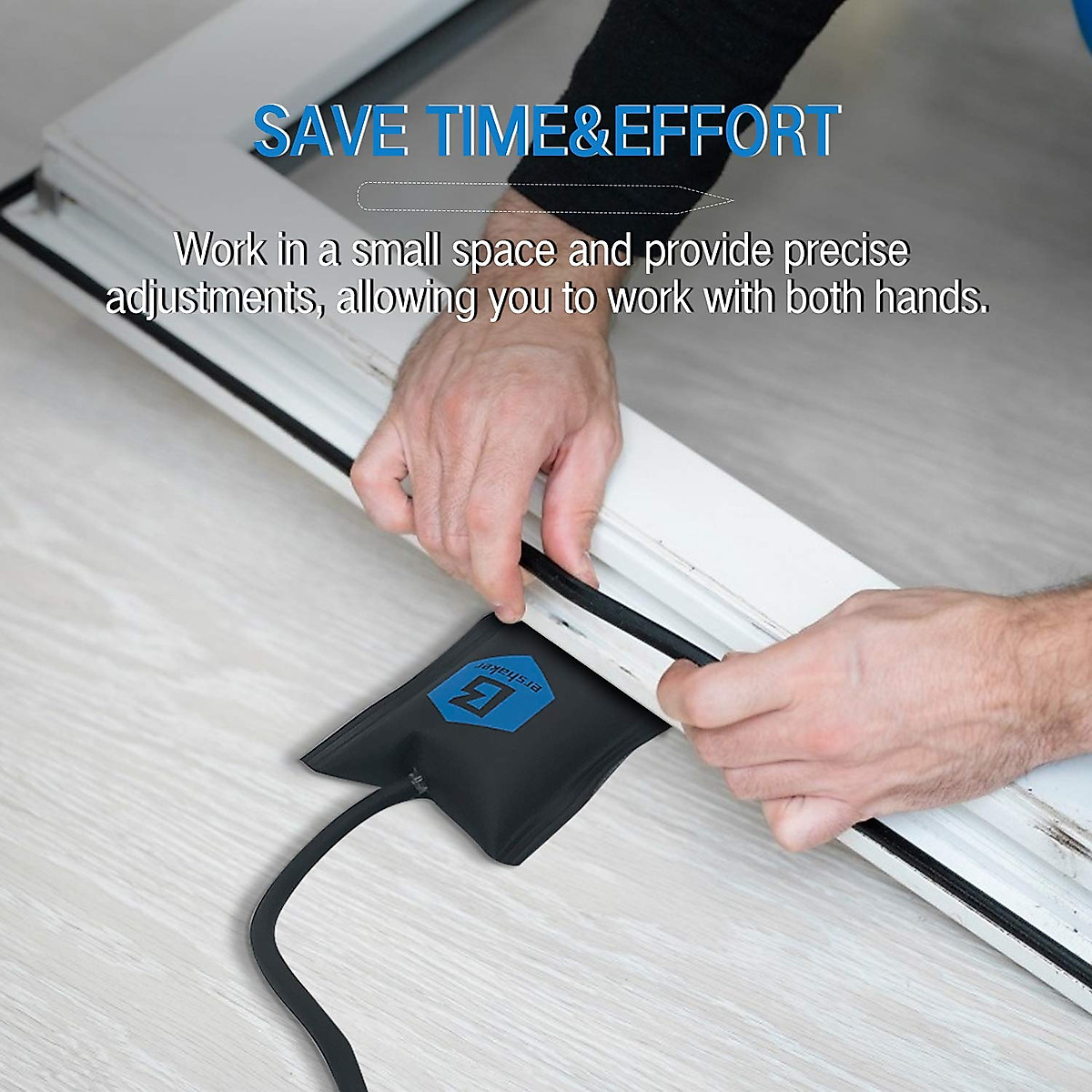 Bershaker Air Wedge Bag Kit,Air Wedge Bag Pump, 3 Pack Commercial Inflatable Air Wedge Pump Bag Tool, Professional Leveling Kit & Alignment Tool, Air Bag Tool for Variety of Jobs (3 PCS)