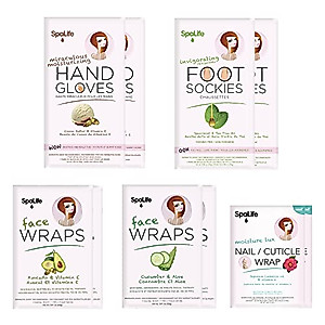 SpaLife Pink Hand, Foot, Nail, & Face 10 Piece Spa Set