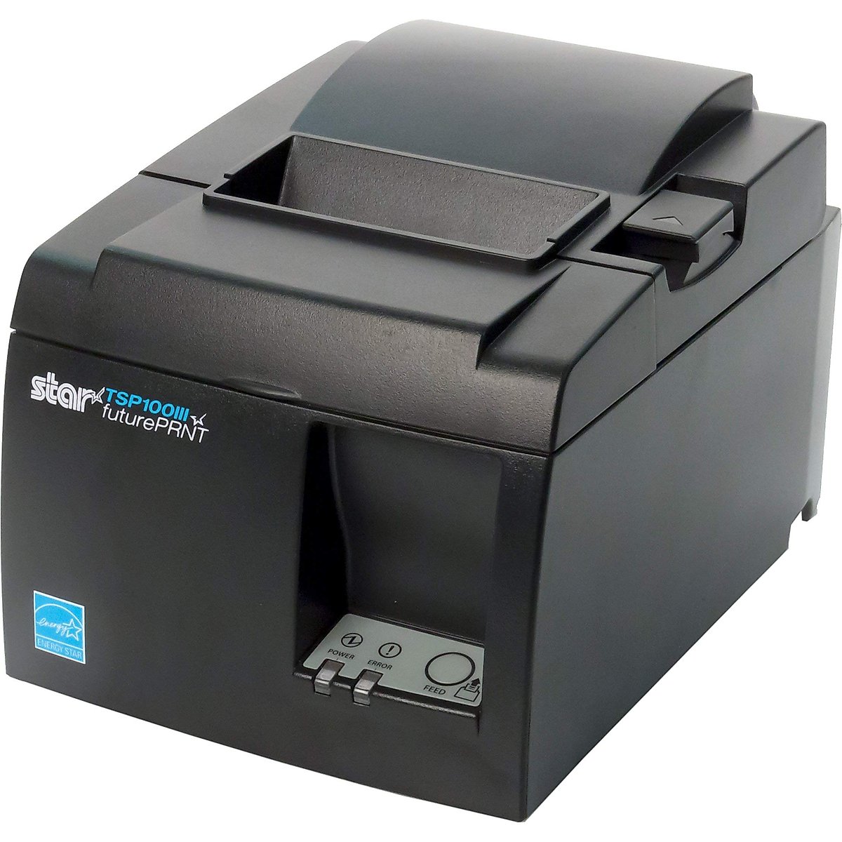 Star Micronics TSP143IIIBi Bluetooth Thermal Receipt Printer for iOS, Android, and Windows with Auto-cutter and Internal Power Supply - Gray (Renewed)