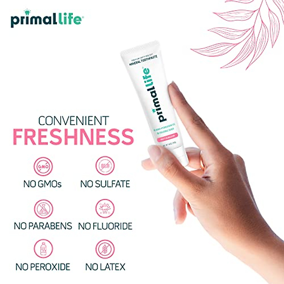 Primal Life Organics - Dirty Mouth Natural Alkalizing Toothpaste, Hydroxyapatite, Flavored Essential Oils, Natural Kaolin, Bentonite Clay, Colloidal Silver, Organic, Vegan (Bubblegum Flavor, 4oz)