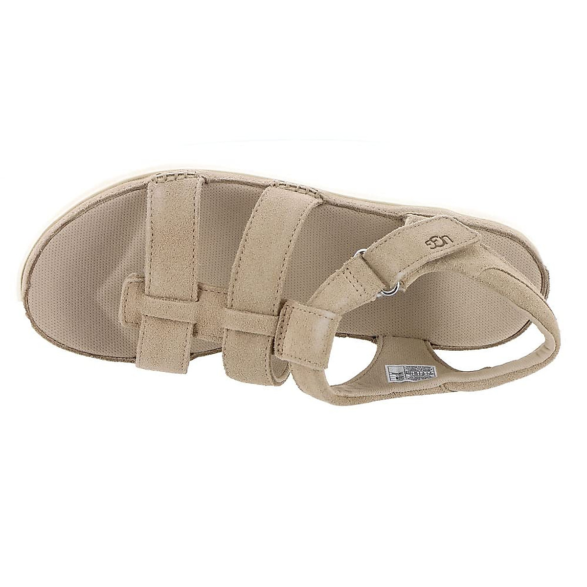 UGG Unisex-Child Goldenstar Strap Sandal, Driftwood, 13 Little Kid