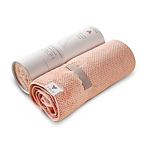 VOLO Hero Cloud Pink Hair Towel - Ultra Soft, Quick Drying, Anti Frizz & Breakage, 30% More Fabric, Snug Strap