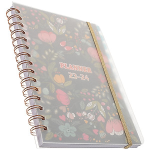 Cabilock 2023 Agenda Book Spiral Notepad Note Taking Notebook Work Notepad Floral Note Pads Planner Notebook Writing Journal Notebook Note Supplies Office Accessory Time Management Notepad