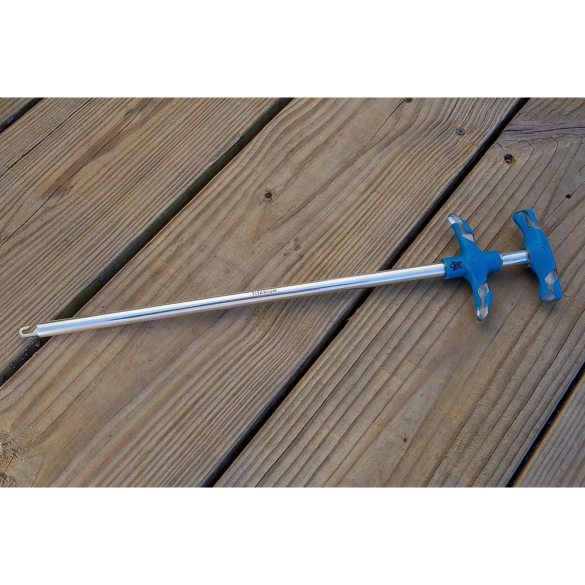 Cuda 18-Inch Titanium-Bonded Large Fish Hook Remover Tool, Blue, (18869)