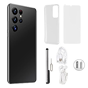 Zopsc 6.6inch Unlocked Smartphone Cellphone for Android 8.1, 480 * 1014 Pixels S22 Ultra HD Screen 2GB 16GB Dual Card Dual Standby Smartphone Black 110-240V(Black)