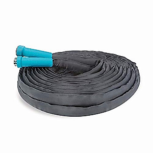 Aqua Joe AJFJH50-58-MAX 50-Ft x 5/8-Inch FiberJacket Hose w/Aluminum Fittings