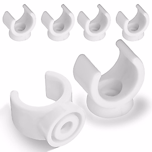 1/2 Inch PEX Clips Pipe Hangers Clamps PEX Holder Pipe Support Plastic 16 mm PEX Tubing Clamps PEX Hangers Water Pipe Support Clamp Clips Socket (20 Packs)