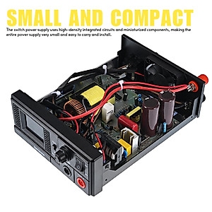 Switching Power Supply 13.8V 30A Peak Current for 110V AC Converter Power Supply 7.5V to 15.8V Adjustable with LCD Display for Powering HAM Radio
