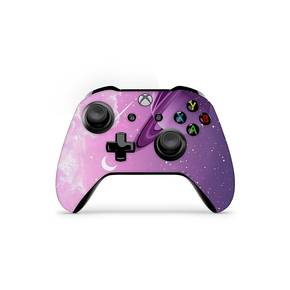 ZOOMHITSKINS Controller Skin Compatible with X1 S and X1 X, Vinyl Sticker Technology, Space Lilac Purple Star Planet Galaxy Moon Durable, Bubble-Free, Goo-Free, 1 Skin, Made in The USA