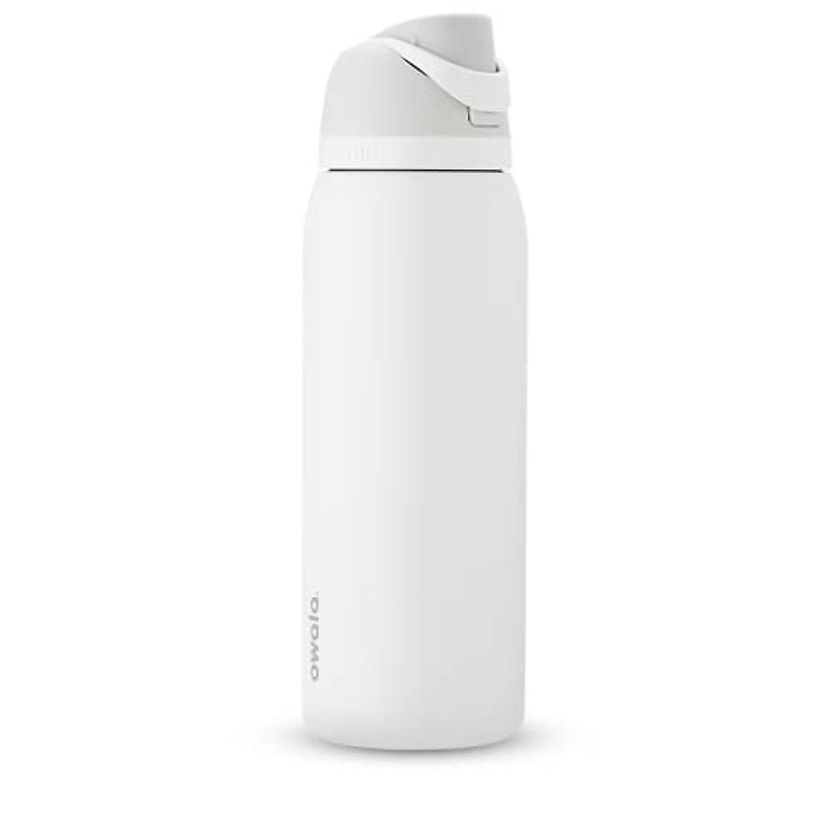 Owala FreeSip Insulated Stainless Steel Water Bottle, 40-oz, Shy Marshmallow & FreeSip Insulated Stainless Steel Water Bottle with Straw for Sports and Travel, BPA-Free, 32-oz, Shy Marshmallow