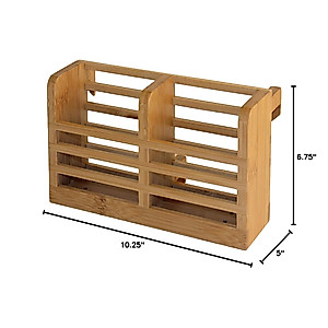 Totally Bamboo Flatware, Cutlery and Utensil Drying Caddy fits Totally Bamboo Dish Drying Racks (20-6703)