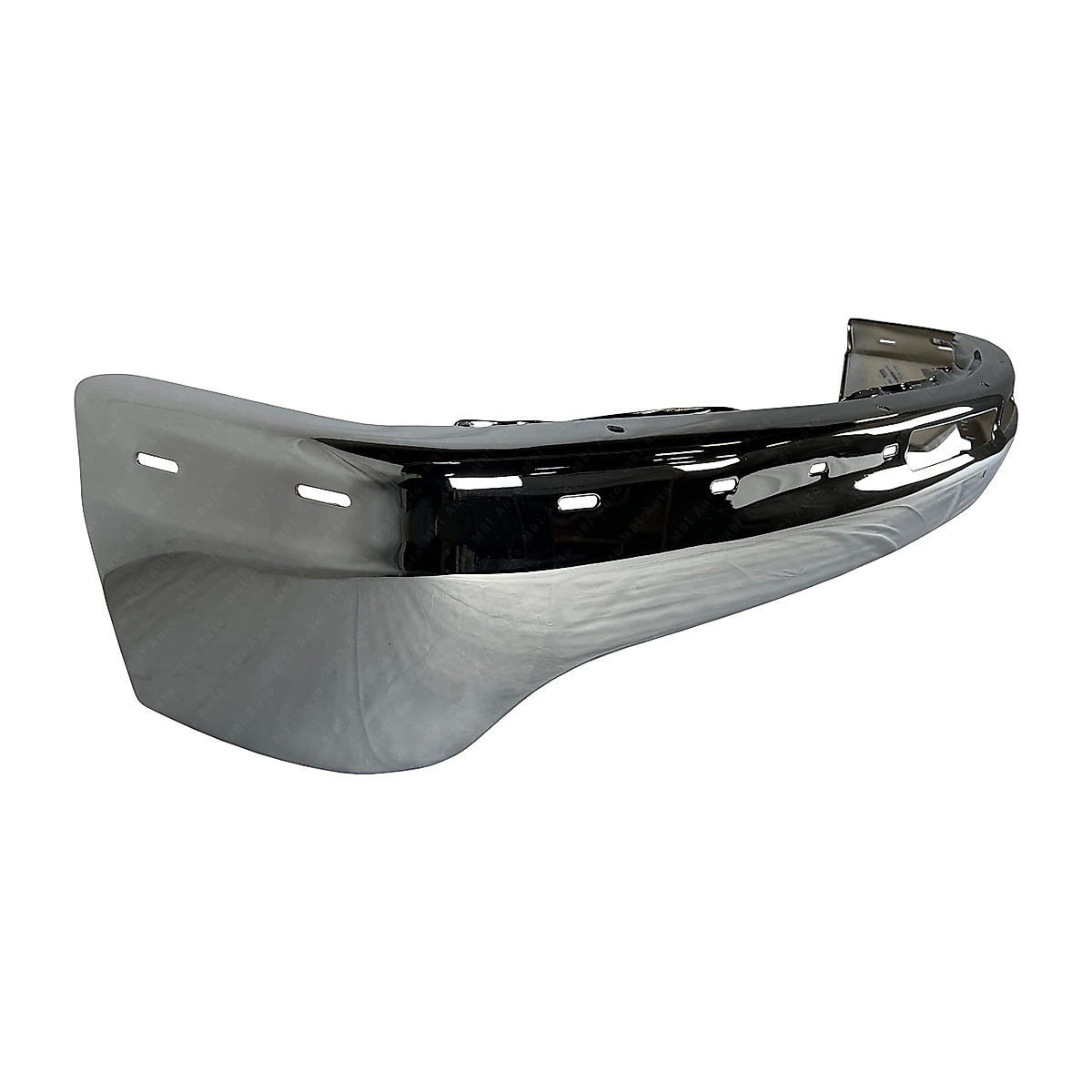 MBI AUTO - Chrome, Steel Front Bumper Impact Bar Fascia Compatible with 1999 2000 2001 2002 Chevy Silverado Pickup 99-02, GM1002376