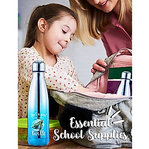 Sea Turtle Stainless Steel Water Bottle, Turtle Themed Gifts, Sea Turtle Party Supplies, Double Wall Vacuum Insulated Thermo Bottle