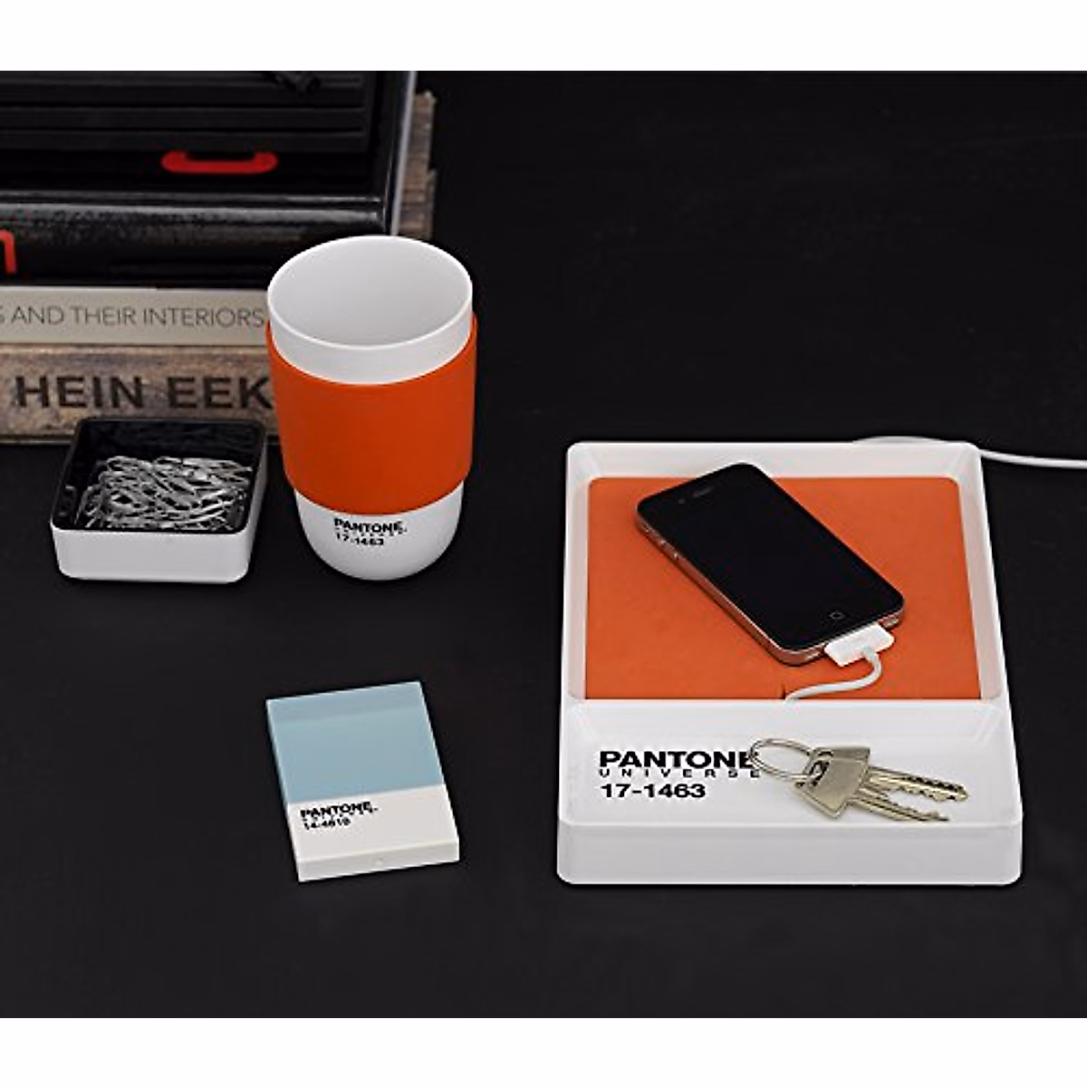 Pantone Key Tray TANGO-17-1463, One Size, Tangerine Tango