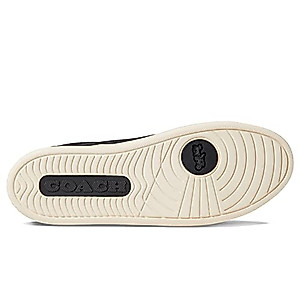 Coach Women's Lowline Coated Canvas Sneaker, Charcoal/Black, 7.5