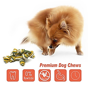 LuvChew Rawhide Free Triple Dental Floss Treats Medium 5pcs/Bag