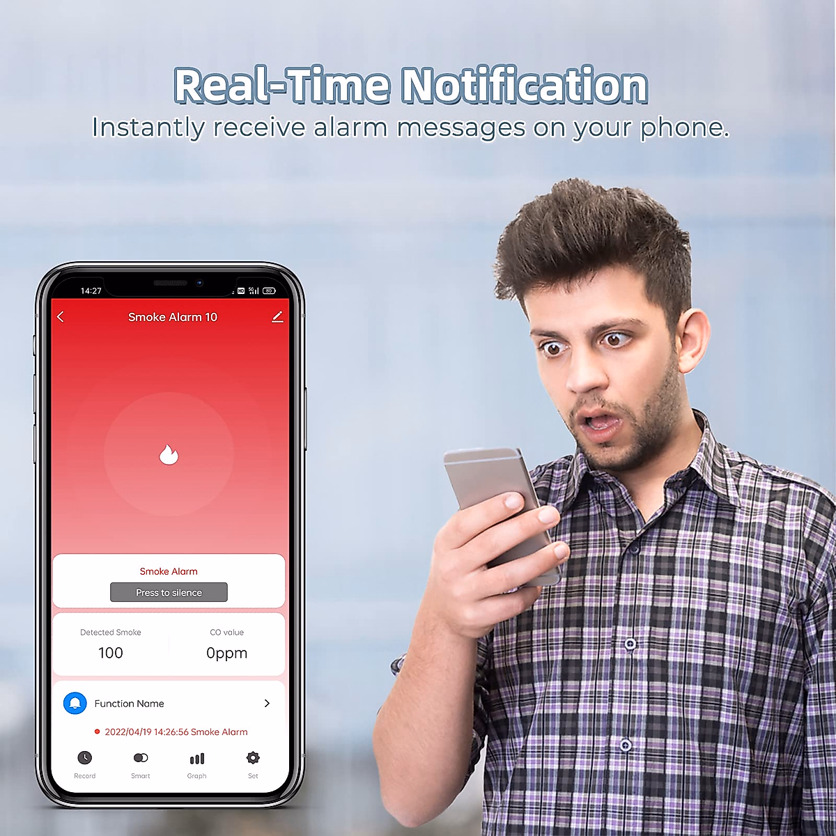 Smoke Detector Carbon Monoxide Detector Combo Standalone Model 2 Packs & Smoke Detector Carbon Monoxide Detector Combo 2.4G WiFi Model 2 Packs