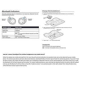 Bose SoundSport Free, True Wireless Earbuds, (Sweatproof Bluetooth Headphones for Workouts and Sports), Midnight Blue / Citron