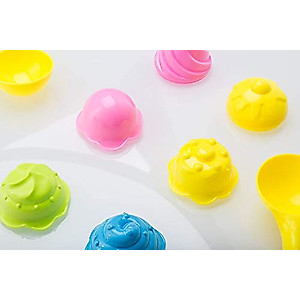 Top Race Ice Cream Sand Toys for Kids with Large 9" Bucket Pail and Spade Scoop Shovels - Kid Beach Toys | 16pcs (Pink) Ice Cream Playset for Kids Ages 1.5 - 9 | Great Ice Cream Sand Toy