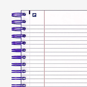 Hamelin, Spiral Notebook, 8x10in, College Ruled, Hardcover, 75shts/150 pages, 1 Subject Notebook, ULTRA Violet