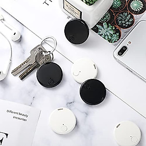 6 Pack Key Finder Portable GPS Tracking Mobile Tracking Smart Anti Loss Device Waterproof Locator Smart Finders Tracker Device for Kids Dog Pet Cat Wallet Keychain Luggage, Alarm Reminder, App Control