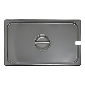 HUBERT Steam Table Pan Hotel Pan Cover Full Size Slotted Stainless Steel
