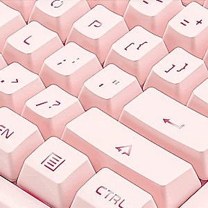 SAAMGU Pink Computer Keyboard, Gaming Keyboard for Office for Windows Laptop PC