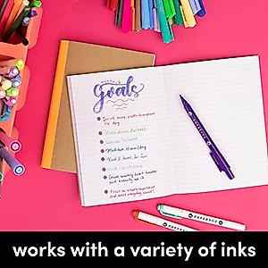 PAPERAGE 12-Pack Composition Notebook Journals, 120 Pages, Kraft Cover with Rainbow Spines, College Ruled Lined Paper, Small Size (8 in x 5.75 in) – For School, Office, or At-Home Use