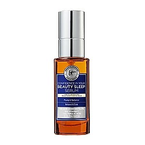 IT Cosmetics Confidence in Your Beauty Sleep Triple Antioxidant Brightening Serum – 24HR Hydration – Anti-Aging – 12% Vitamin C Serum - Fragrance Free – All Skin Types, 1.0 Fl. Oz