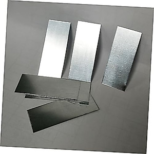 2 Pcs Zinc Fruit Electrode Strip Plate Material Battery Material Experimental Device Battery Tester Electrode Plate Silver Toyvian