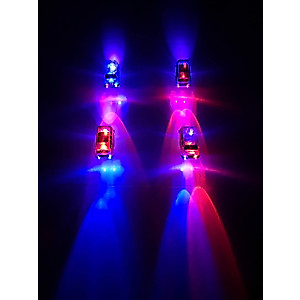 Track Cars Compatible with Magic Tracks and Neo Tracks Light Up Racing Track Accessories with 5 Flashing LED Lights Glow in The Dark Best toys for Boys and Girls ( 3 Pack )