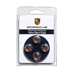 Porsche Color Valve Stem Caps, Set of Four