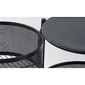 SLNFXC Kitchen Vegetable Rotating Shelf Floor Multi-Layer Round Household Vegetable Basket Fruit and Vegetable Storage Storage Rack