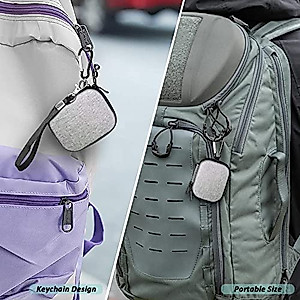 Compatible for Google Pixel Buds Pro 2022 Case, [Portable] [Keychain] [Storage Bag] Hard Case for Google Pixel Buds Pro/Pixel Buds A-Series/Pixel Buds 2 Case (Grey)